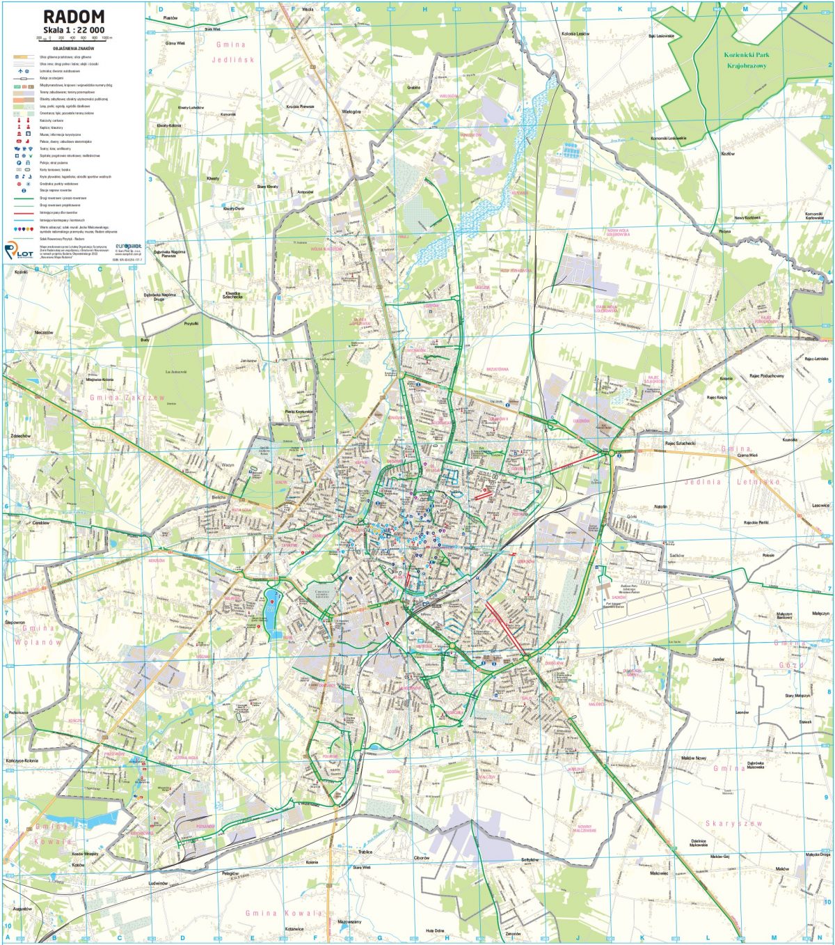 Mapy rowerowe - Radom